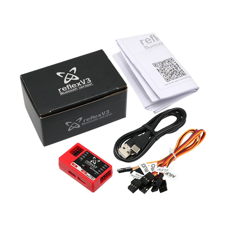 FMS Reflex V3 Flight Controller Gyro Stabilizer Remote Control RC ...