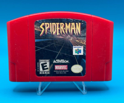 Spider-Man Nintendo 64 N64 Authentic Cleaned Tested Red Cart | eBay