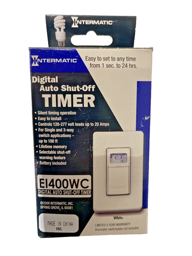 *NEW* Intermatic EI400WC Digital Auto Shut Off Timer | eBay