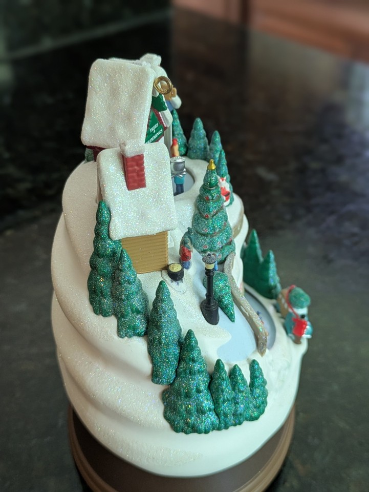 2009 Hallmark Keepsake Ornament Holiday Hilltop Tree Farm Magic Light ...