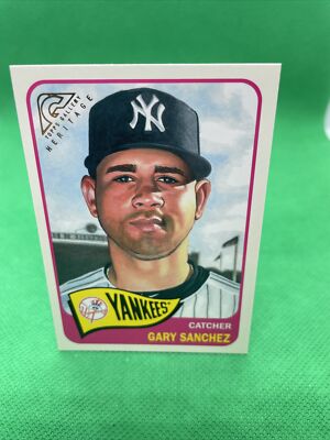 2019 Topps Gallery Heritage #HT-21 Gary Sanchez New York Yankees | eBay