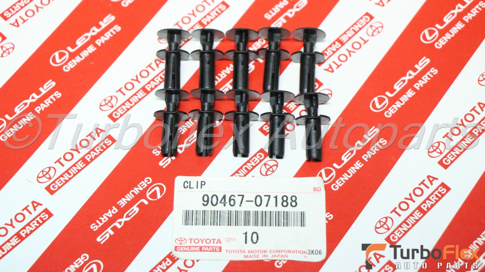 Toyota 4runner Camry MR2 Spyder Tacoma Genuine Clip Pack of 10 90467 ...