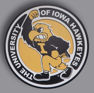 Iowa Hawkeyes 23" 3D Sign, Herky Design | eBay