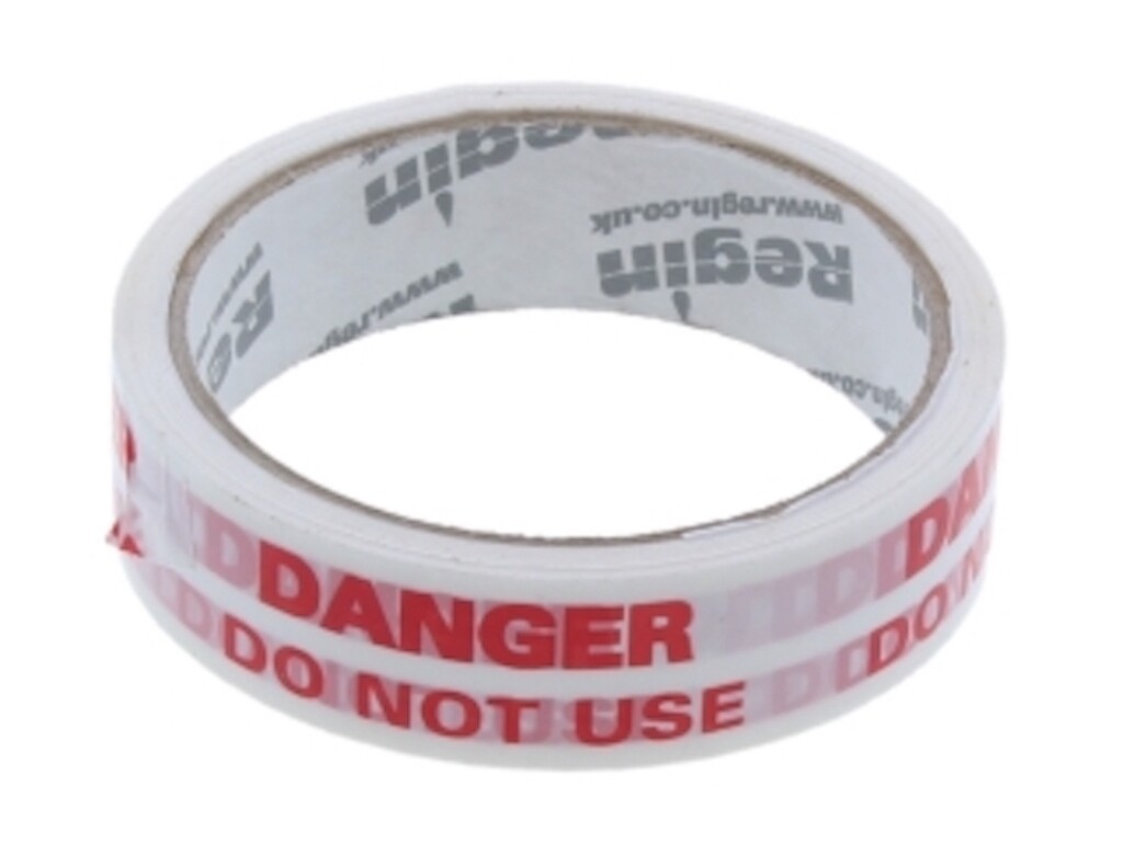 Regin 33 Metre Roll Danger Do Not Use Tape REGA15 Picture 2 Of 3 Regin 33 Metre Roll Danger Do Not Use Tape REGA15 Picture 2 Of 3