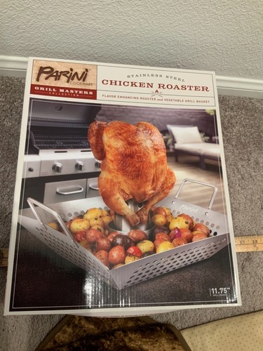 Parini Cookware Stainless Steel Chicken & Vegetables Roaster Grill ...