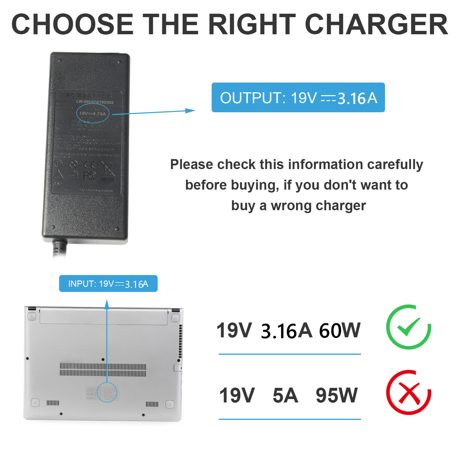 For Samsung Q330 R540 RV510 RV511 Laptop Adapter Charger Power Supply 3 ...