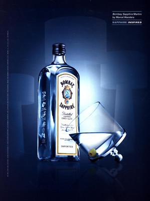 2002 BOMBAY SAPPHIRE MARTINI MARCEL WANDERS VINTAGE PRINT AD | eBay