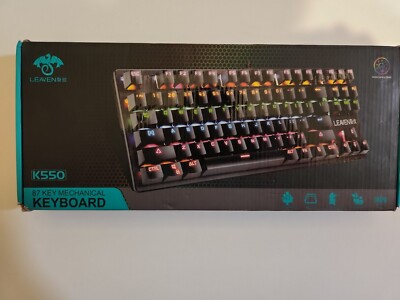 K550 Nintendo Xbox 87 Key US Layout RGB Backlit Wired Gaming Keyboard ...