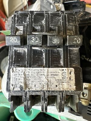Murray MP22020 One 20 Amp 2-Pole 20 Amp 1-Pole Circuit Breaker *SHIPS ...