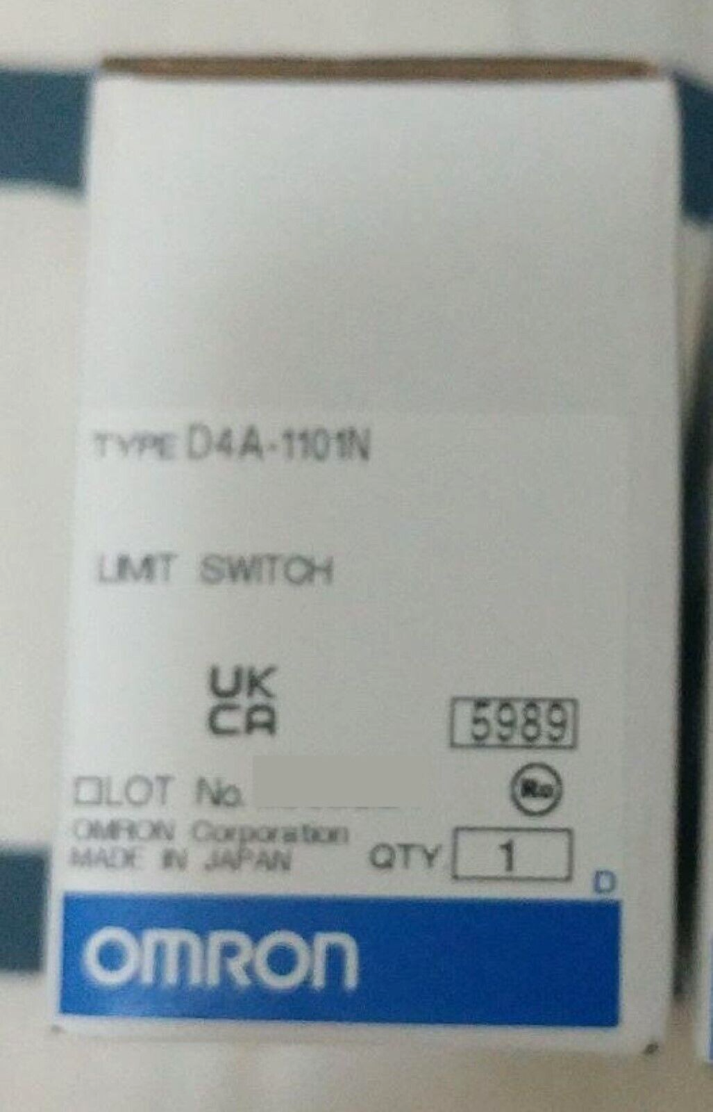OMRON D4A-1101N LIMIT SWITCH D4A1101N ROLLER LEVER New from Japan | eBay