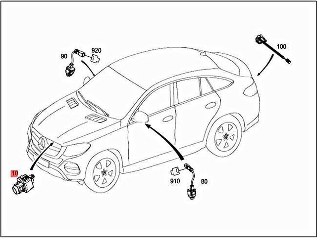 Mercedes-Benz Front View Camera A0009051103 OEM for sale online | eBay