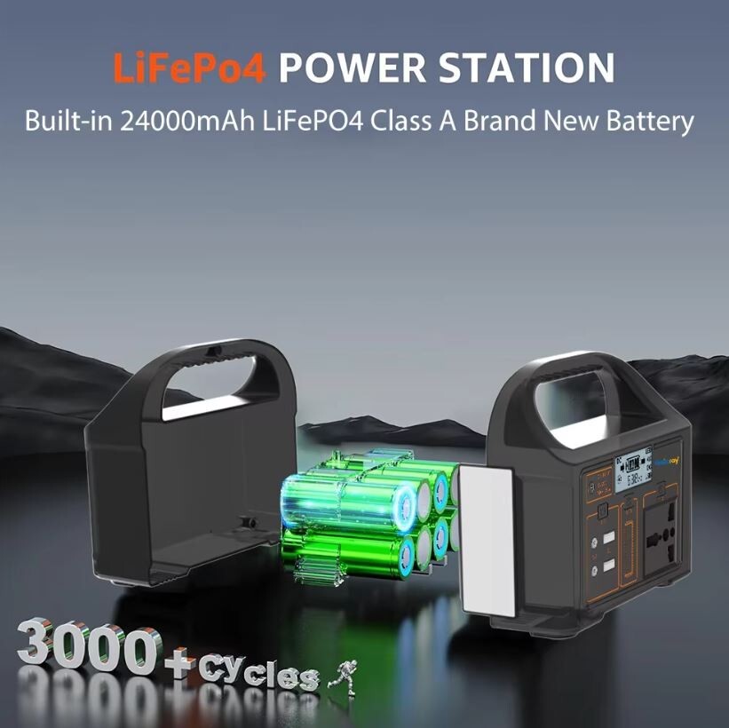 100W Portable Power Station 220V Solar Generator Power bank-UK plug ...