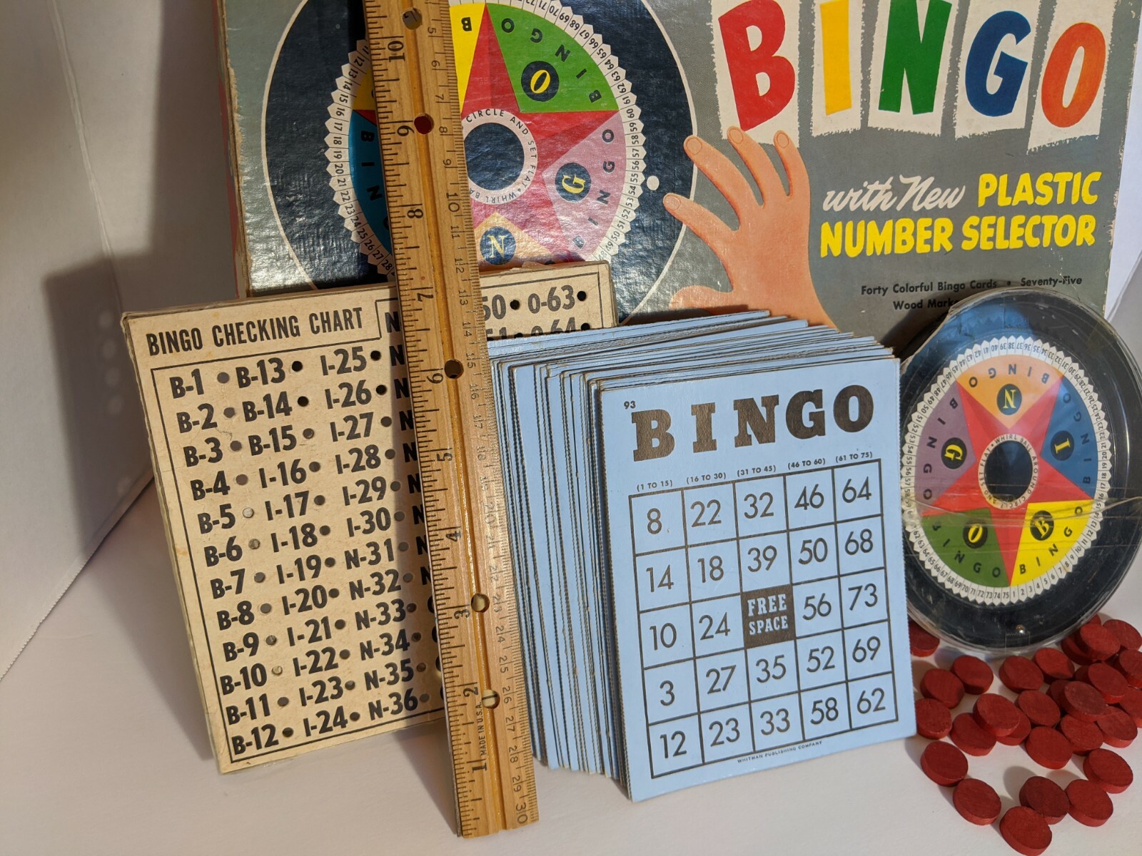 Vintage Bingo Game Whitman 1960s Wheel Cards Just Like Grandma's | eBay