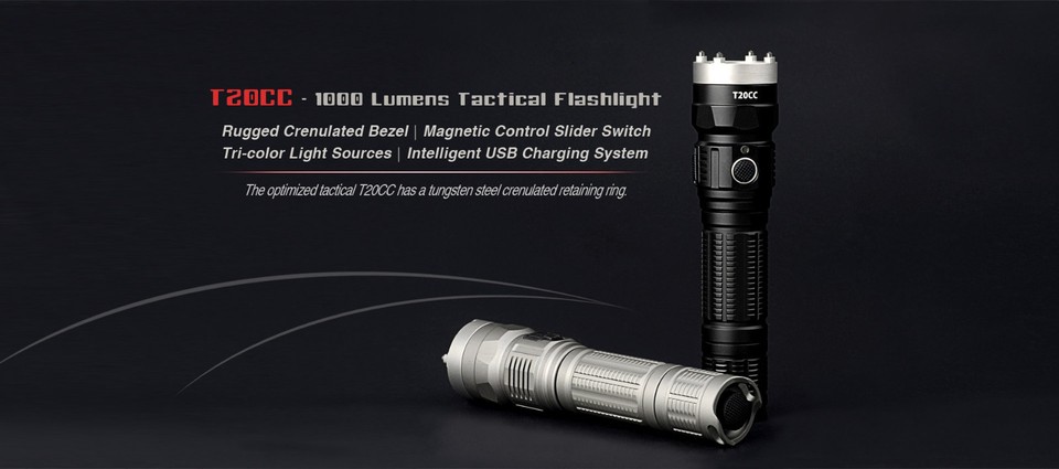 Sunwayman T20CC Rechargeable Tri-color Flashlight -Available in Black ...