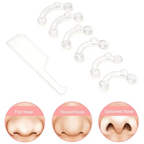 3 Sizes Invisible Nose Lifter, Soft Silicone Nose Sharper Straightening ...