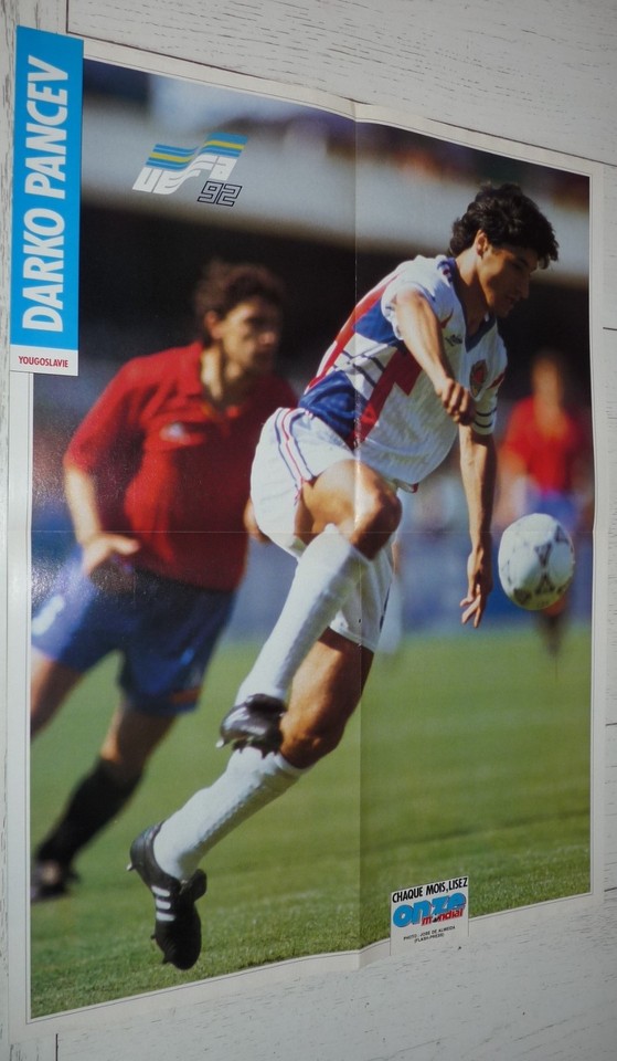 FOOTBALL ONZE 1992 POSTER COTE D'IVOIRE CHAMPION AFRIQUE CAN / DARKO ...