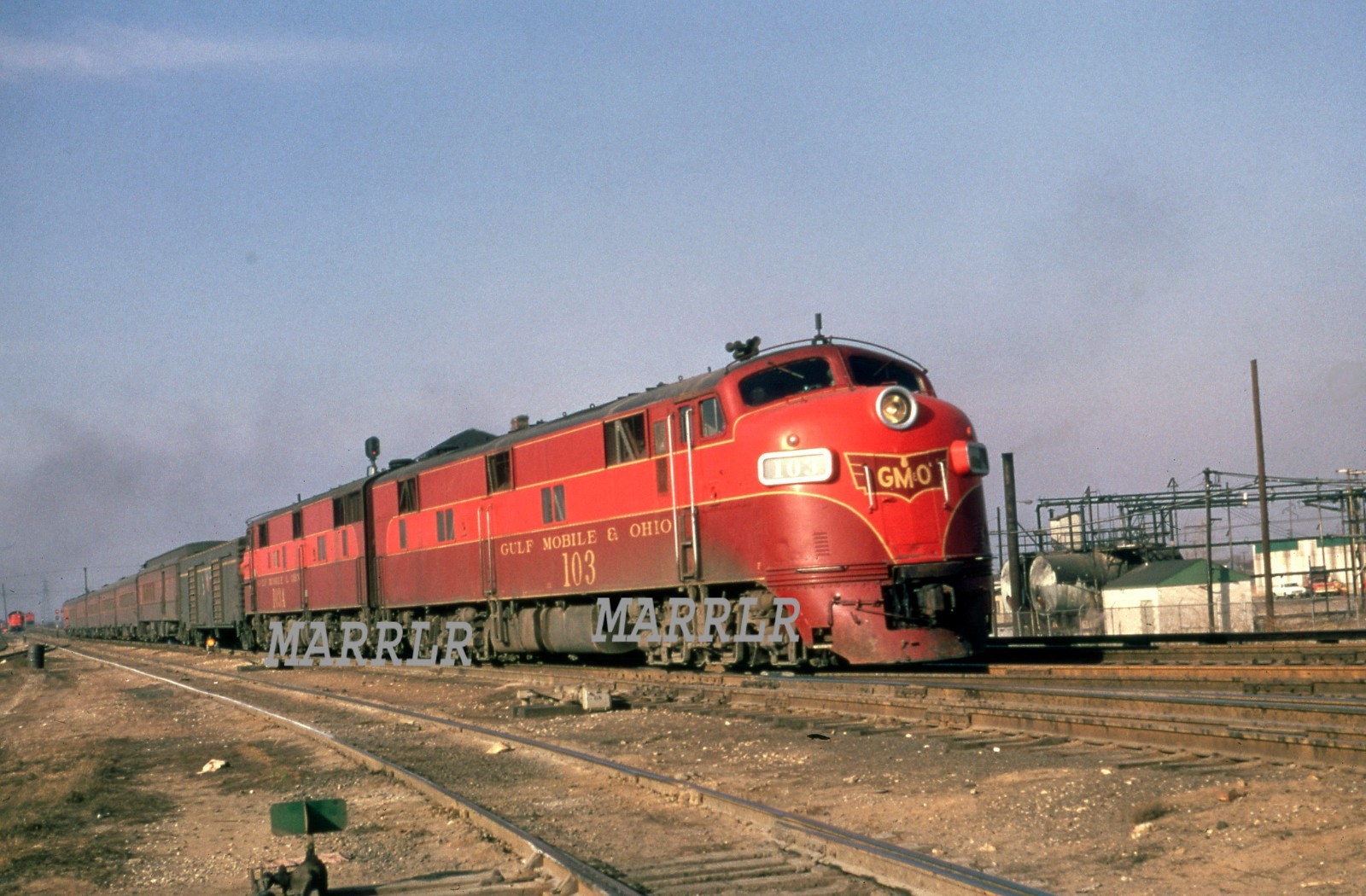 RR Print-GULF MOBILE & OHIO GM&O 103 E7A Passenger Action | eBay