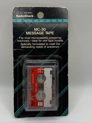 Radio Shack, MC-30, Message, Tape, Micro, Cassette, Answering Machine ...