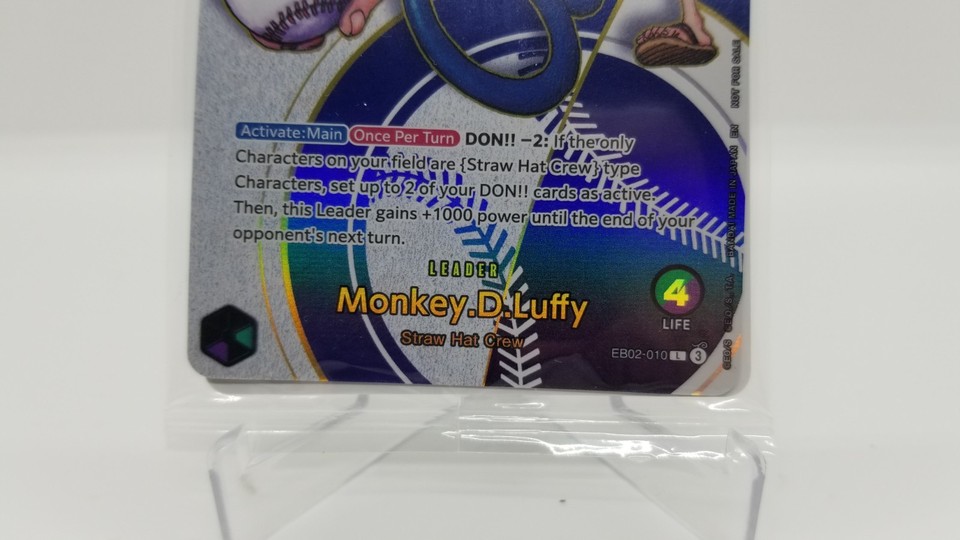 Monkey D Luffy EB02-010 L Dodgers One Piece Night Promo Card English 2025 NM JP | eBay