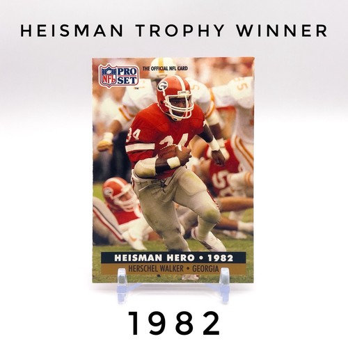 Herschel Walker 1991 NFL Pro Set Heisman Hero Georgia Bulldogs ...