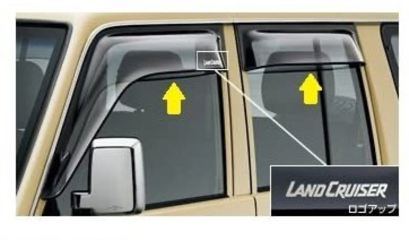 TOYOTA Genuine LAND CRUISER 70 GRJ79K GRJ76K RV Wide Side Window Visors ...