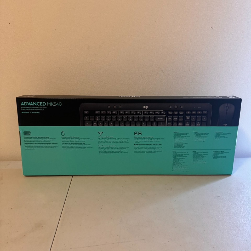 Logitech Advanced MK540 Wireless Keyboard & Mouse Combo - Brand New In ...