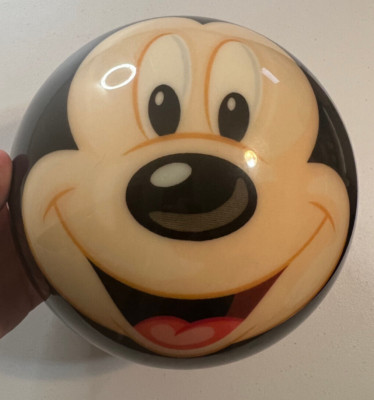 Rare Brunswick Disney Mickey Mouse Face Bowling Ball Viz A Ball 13 LBS ...