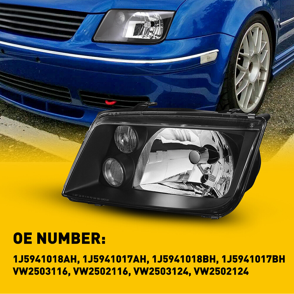 Fits 1999-2005 Volkswagen Jetta Bora Headlights Front Headlamps 99-05 ...