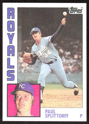 1984 8049A Topps Paul Splittorff Kansas City Royals #52 | eBay