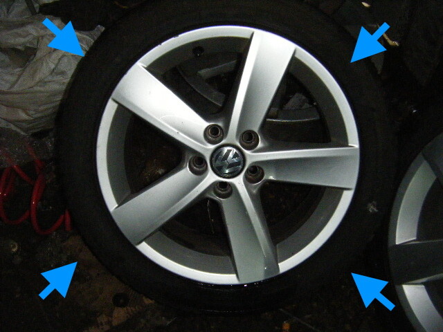 VW POLO R LINE SILVER 16" ALLOY WHEELS WHEEL Rivazza GENUINE ORIGINAL ...