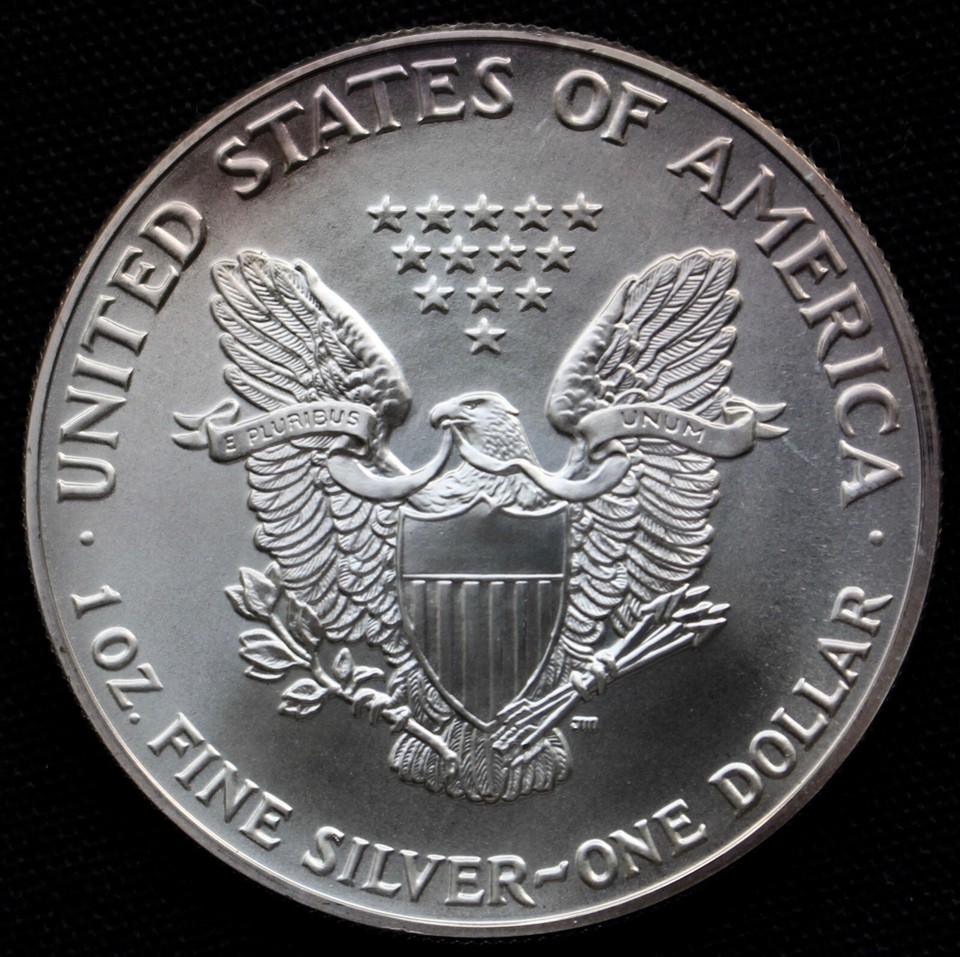 1991 USA $1 AMERICAN SILVER EAGLE .999 PURE SILVER 1 Oz. Coin - Some ...