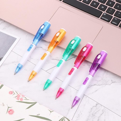 With Light Illumination LED Light Ball Pens Flashlight Pen Ballpoint ...