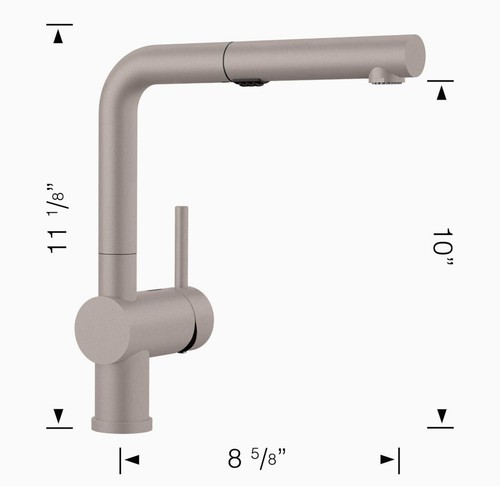 Blanco 526375 Linus 1.5-GPM Pull-Out Dual Spray Kitchen Faucet in ...