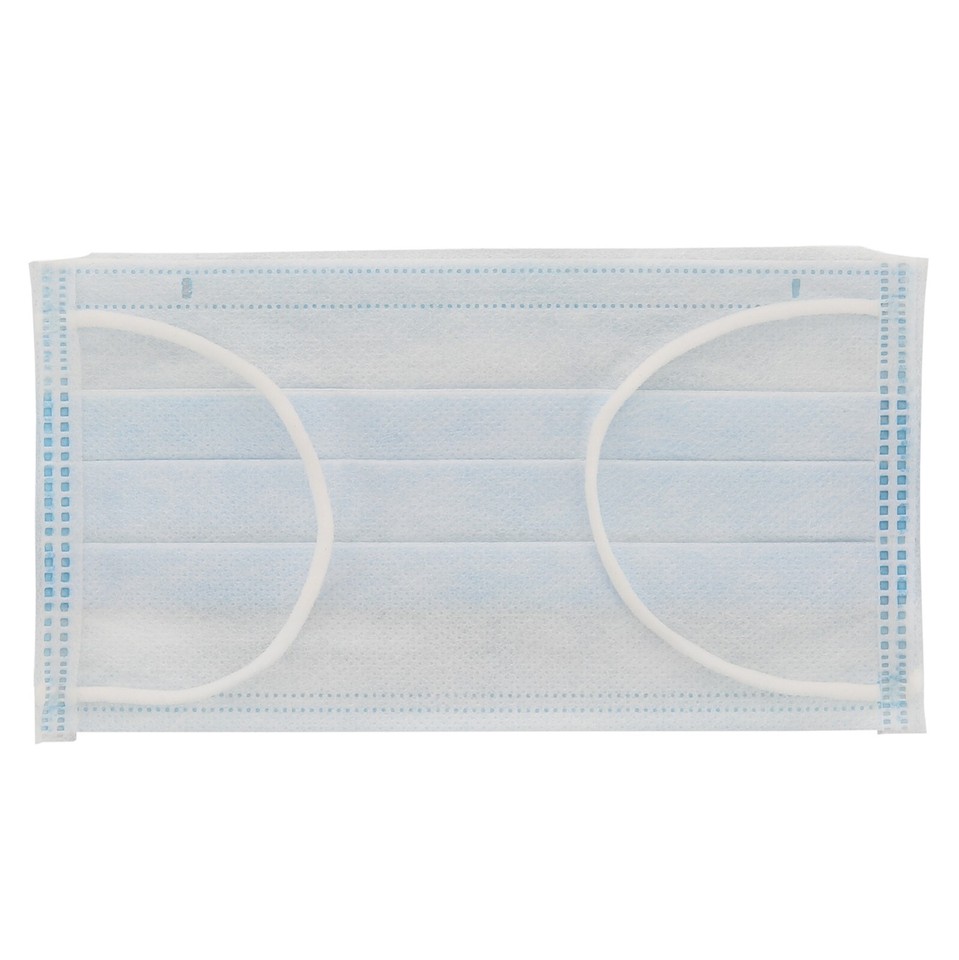 50 x Blue Disposable Face Masks 3 Ply Breathable Non-Surgical Mouth ...