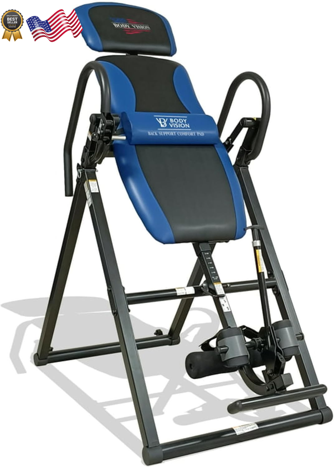 Body Vision IT 9695-B Deluxe Heavy Duty Therapeutic Inversion Table ...