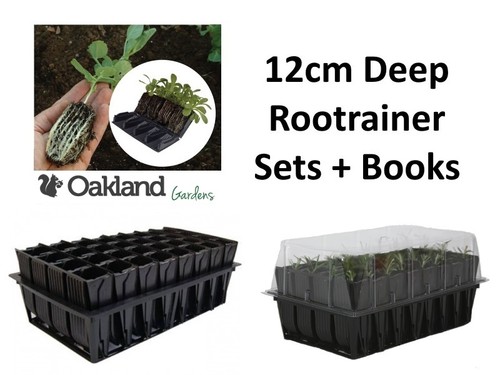 Haxnicks Deep Rootrainer Sets Root Trainer Books Cells Plug Plant Seed ...