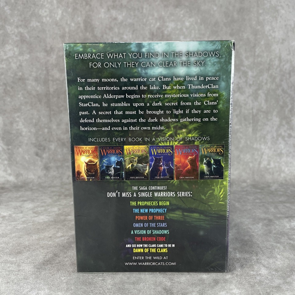 Warriors A Vision of Shadows Box Set Volumes 1 to 6 by Erin Hunter ...