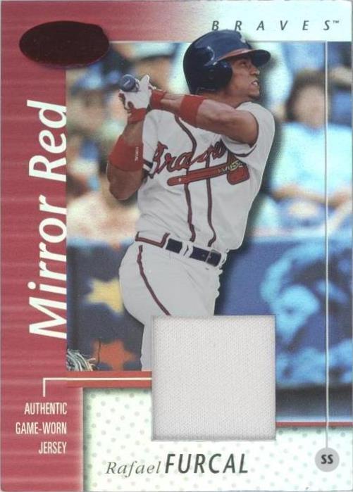 2002 Leaf Certified - Rafael Furcal #72 Mirror Red Materials /150 (MEM ...