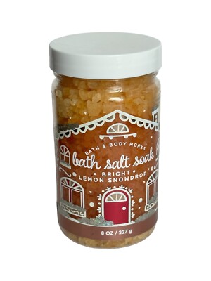 Bath & Body Works Bright Lemon Snowdrop Bath Salt Soak 8 oz / 227 g New ...