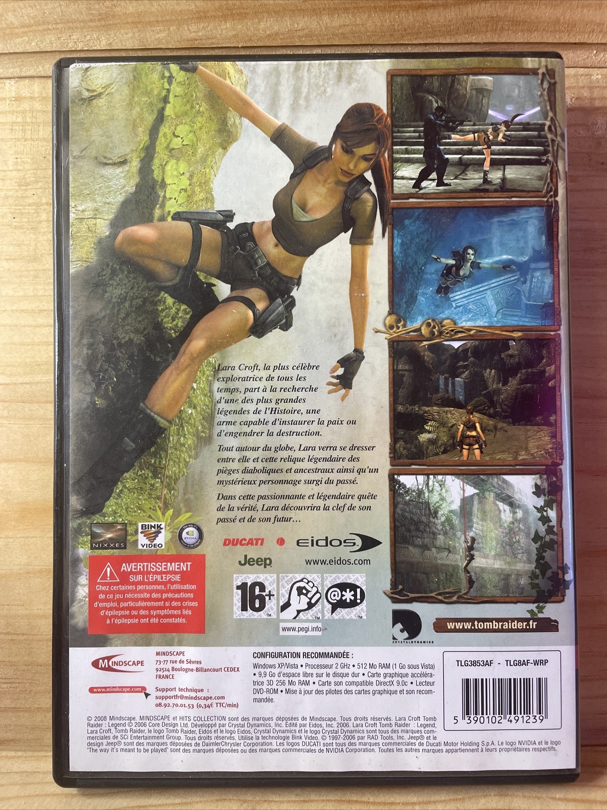 Tomb Raider Legend | PC DVD ROM Hits Collection 2008 Eidos Mindscape FR ...