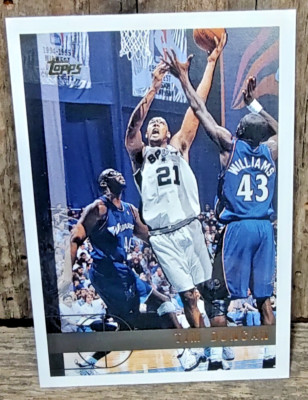1997-98 Topps #115 Tim Duncan Rookie Card San Antonio Spurs Hall of ...