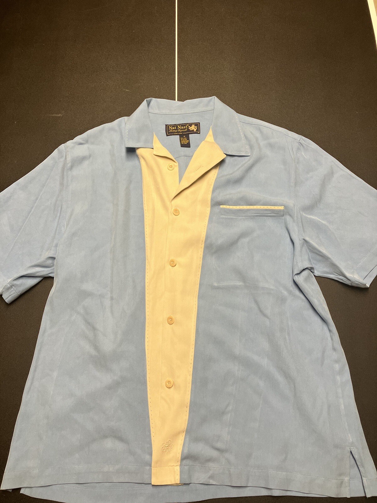 Nat Nast Luxury Originals 100% Silk Shirt Mens Size M… - Gem