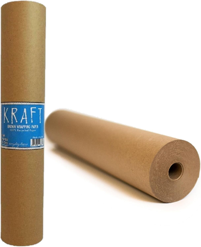 Kraft Brown Wrapping Paper Roll 18" X 1,200" (100 Ft) – 100% Recyclable ...