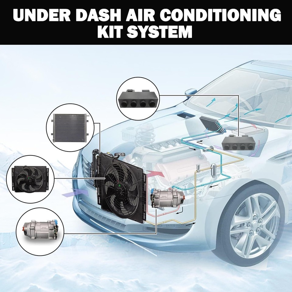 12V Universal Electric Parking air Conditioning Heating&Cooling ...