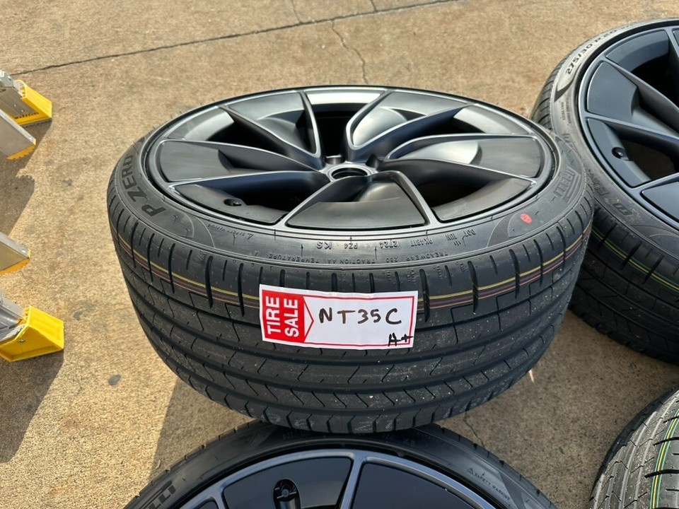 4x OEM 2024 Tesla Model 3 Performance 20" Warp Wheels and Tires Set ...