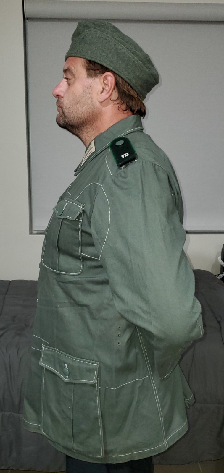 Axis WW2 Army BLOUSE & PANT, COTTON, INSIGNIA, EPAULETS REENACTOR ...