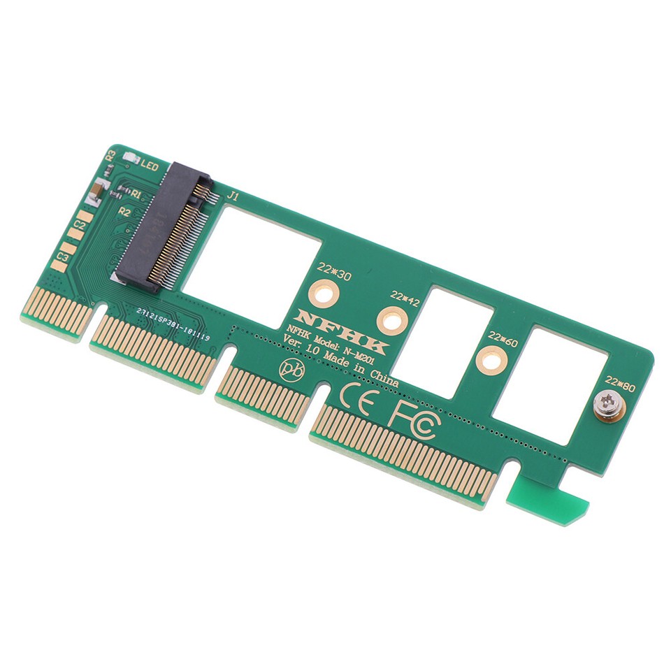 NVMe M.2 NGFF SSD to PCI-E PCI express 3.0 16x x4 adapter riser card ...