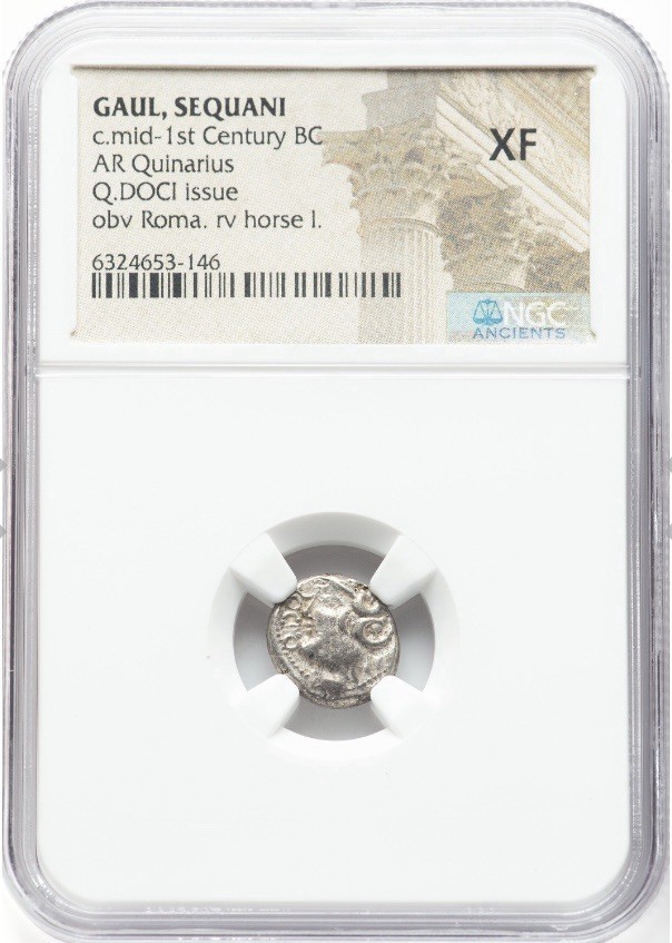 NGC XF GAUL SEQUANI Celtic Ancient France 1st Century BC Celts Silver ...