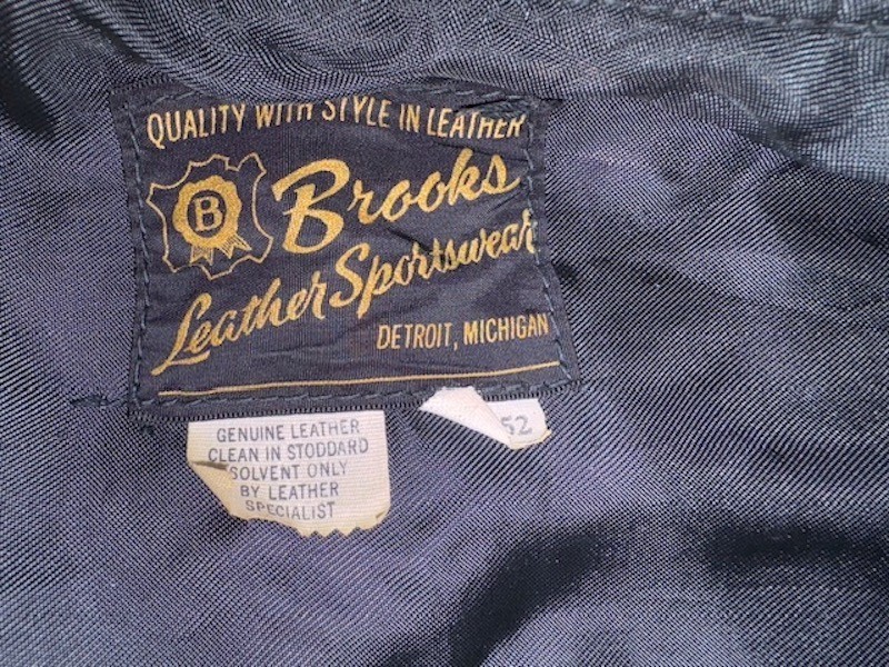 Vintage Brooks Gold Label Leather Jacket New without tags, size 52 | eBay