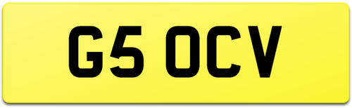 CV TRURO OLD KERNOW NUMBER PLATE G5 OCV - CORNISH CORNWALL AF RL VW ...
